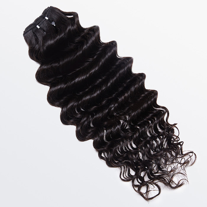 12A Deep Wave Virgin Human Hair Bundle - Double Drawn – Riverwood ...
